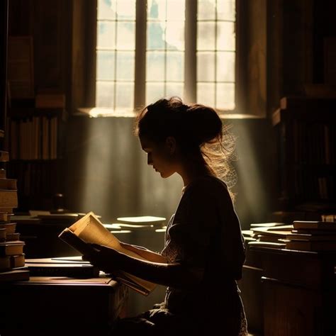 Free Silent Reading Time Image Silhouette Woman Reading Download