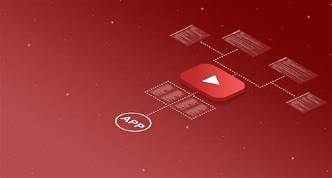 Premium Photo Youtube Application Icon On The System With Program Code Elements D