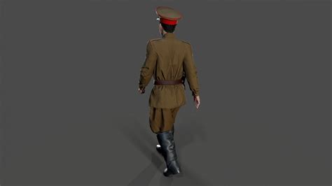 Soviet Private Soldier 3d Model Animated Rigged Cgtrader