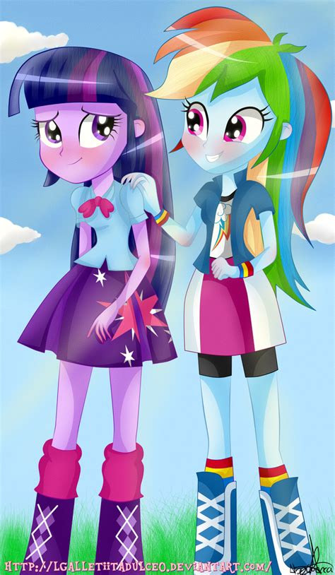 1975596 Artistvixelzf Equestria Girls Female Lesbian Rainbow