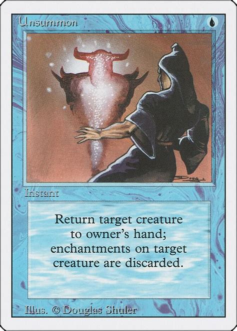 Unsummon Revised Edition Magic The Gathering
