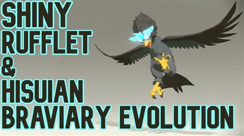 Live Shiny Rufflet Via Route Reset And Evolution Into Hisuian Braviary