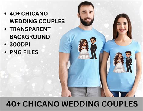 Chicano Wedding Couple Png Wedding Day Clipart Bride And Groom Chibi