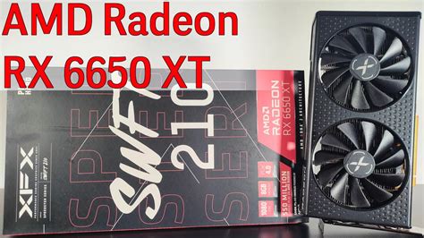 Amd Radeon Rx 6650 Xt Xfx Swift 210 Review Und Benchmark Grafikkarten Gpu Test Youtube