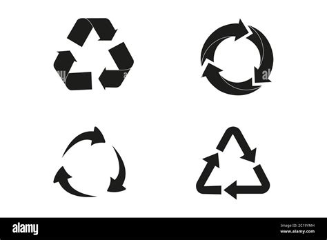 Set Of Recycle Arrow Vector Illustartion Stock Vector Image And Art Alamy