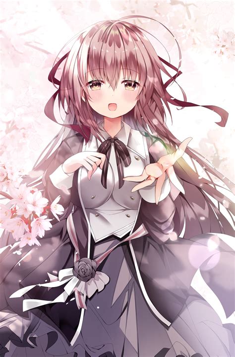 Hakugan Sakura No Uta Misakura Rin Seifuku 1069415 Yandere