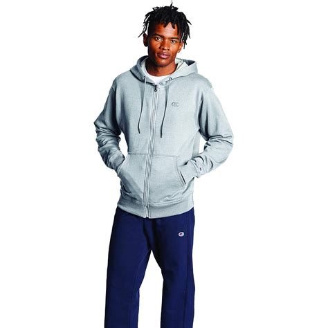 6mo Finance Champion Mens Powerblend Sweatshirt Fleece Zip Up