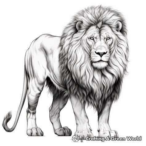 Realistic Lion Coloring Pages Free And Printable