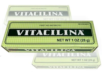 Vitacilina First Aid Antibiotic Ointment Cream Skin Cut Burn Infection