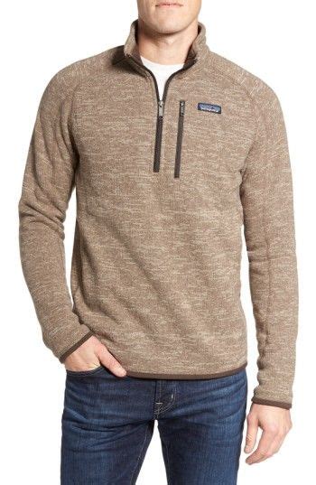 Patagonia Better Sweater Quarter Zip Fleece Lined Pullover In Black