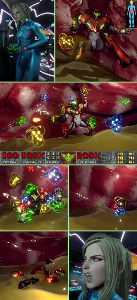 Samus Swallowed 3 Metroid Vore Comic By Test715 On Deviantart