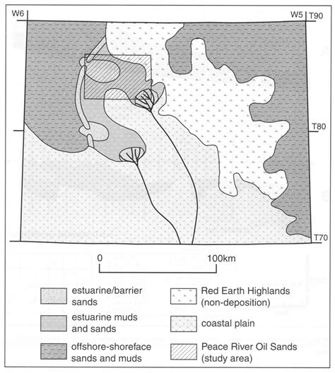 Schematic Diagram Of The Interpreted Regional Paleogeographic Setting