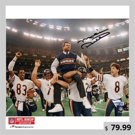 Autographed Chicago Bears Mike Ditka Fanatics Authentic 8 X 10