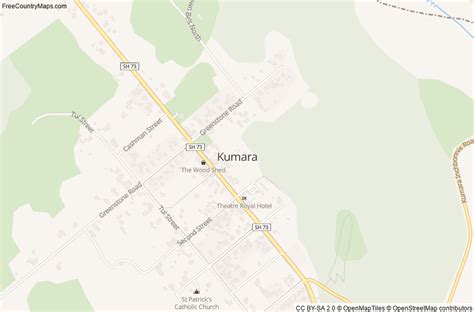Kumara New Zealand Map Latitude And Longitude Where Is Kumara Maps