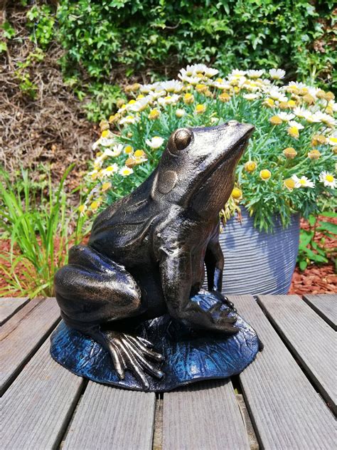 Classical Sculpture Of A Frog Etsy