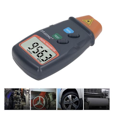 Fydun Digital Tachometer Photo Non Contact Tach Meter Measurement Tool