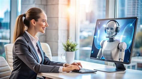 An Aipowered Virtual Assistant Helping A User No Text In Image