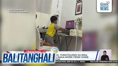 Batang Lalaking 3 Anyos Tumutulong Sa Mga Gawaing Bahay Habang Naka