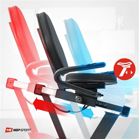 Rower treningowy poziomy leżący HS-060L Pulse srebrny - Hop-Sport ...