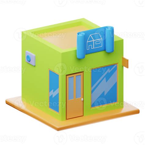 A Small Building With A Sign On It 63505408 Png