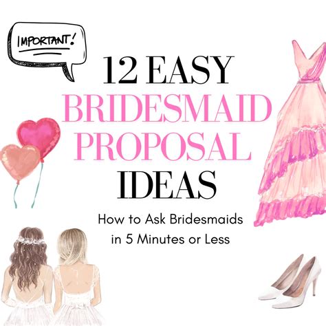 12 Easy Bridesmaid Proposal Ideas That Take 5 Minutes Or Less