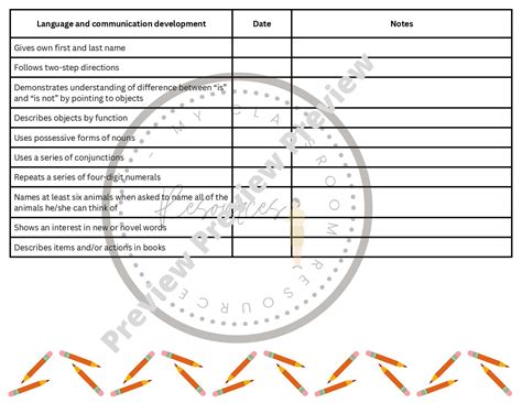 Ecd Progress Report 4 5 Years • Teacha
