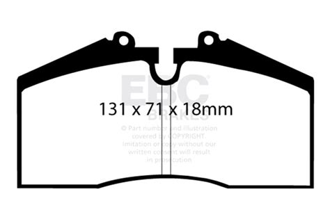 Ebc 96 98 Porsche 911 993 36 Carrera 4s Yellowstuff Rear Brake Pads