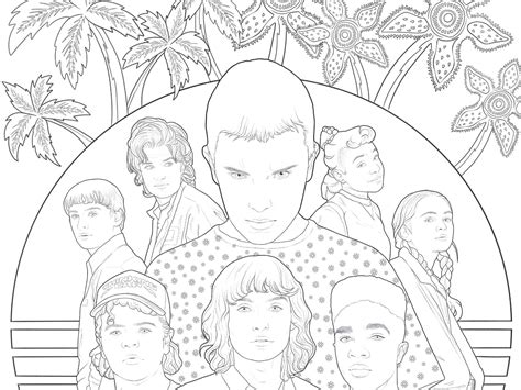 Look 8 Bodacious Pages From Netflixs Stranger Things Coloring Book