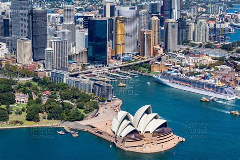 Aerial Stock Image Circular Quay Sydney Harbour