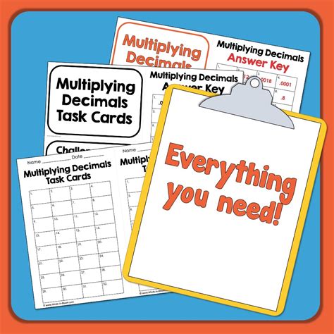 Multiplying Decimals Anchor Chart