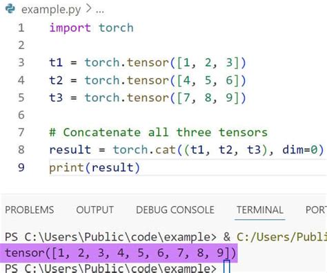 Pytorchs Torchcat Function