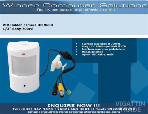 Pir Hidden Camera Hd H Sony Tvl Vigattin Trade