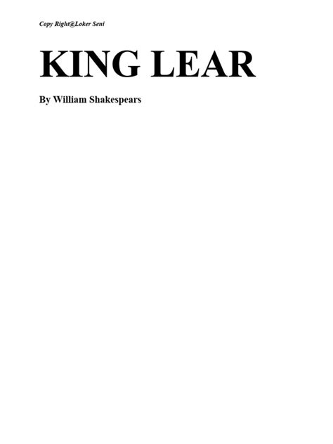 king lear pdf king lear