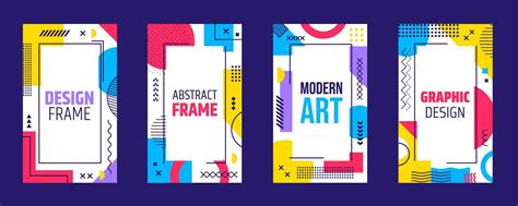Abstract Business Geometric Memphis Posters 68230380 Vector Art At Vecteezy