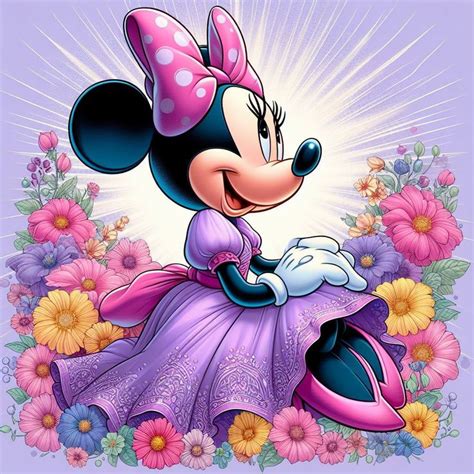 Pin De Yvonne Ginoulis En Minnie Mouse Minnie Mosaicos Dibujos