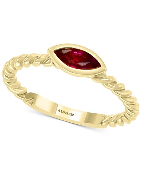 Effy Collection Effy® Ruby Ring 12 Ct Tw In 14k Gold Macys