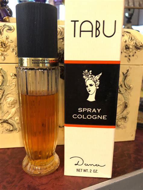 1960s Vintage Tabu Spray Cologne By Dana With Original Box Almost Full