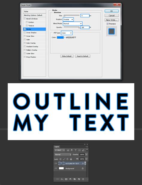 How To Easily Outline Text In Photoshop Wegraphics