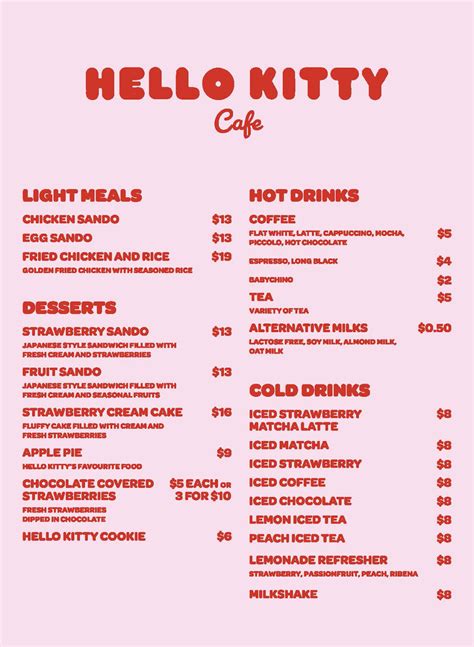 Hello Kitty Cafe Chadstone I Went So You Dont Have To