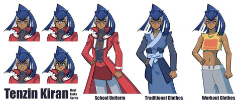 Yu Gi Oh Gx Oc Tenzin Kiran Duel Links Sprites By Charactersbychaos