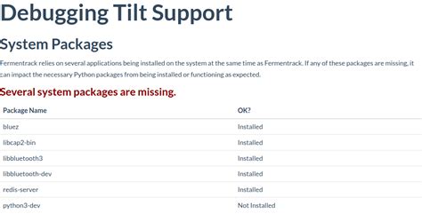 Missing Package Issue Thorrak Fermentrack GitHub