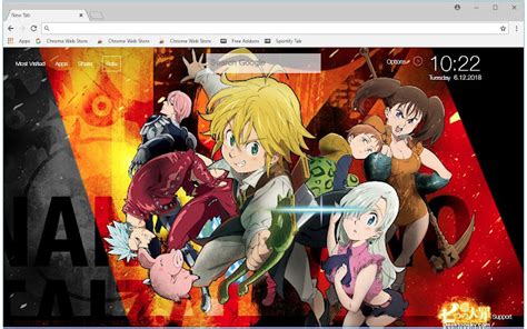 Nanatsu No Taizai Anime Hd Wallpaper New Tab Hd Wallpapers And Backgrounds