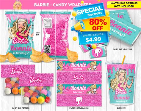 Doll Bar Wrapper Doll Party Doll Decoration Hot Pink Fashion Doll