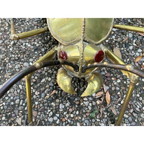 1960s French Brutalist Brass Scarab Coffee Table Base Chairish
