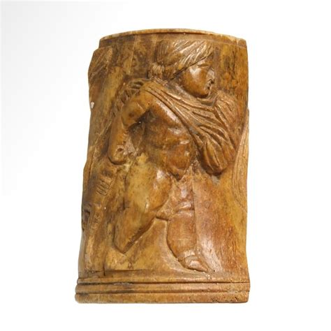 Ancient Roman Bone Plaque With Cupid Eros And Hare 54 Catawiki