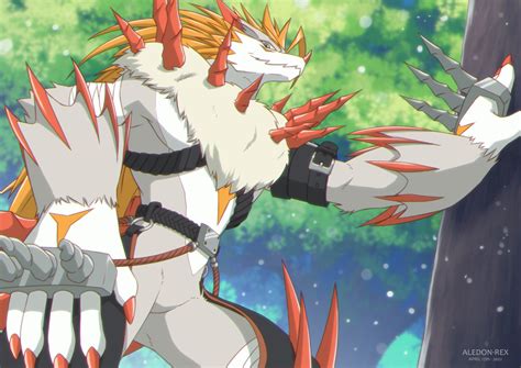 The Big Imageboard Tbib Aledonrex Anthro Bandai Namco Belt Brass