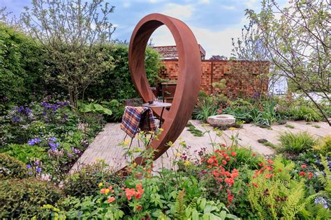 Corten Steel Helix Moongate Arch Garden Arch Weather It