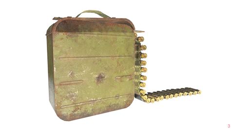3d Military Green Metal Ammo Box Da1 Model Turbosquid 1965123