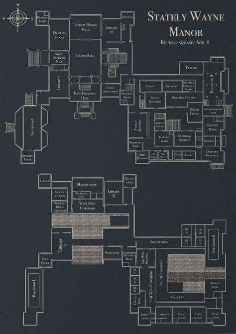 Wayne Manor Floor Plan
