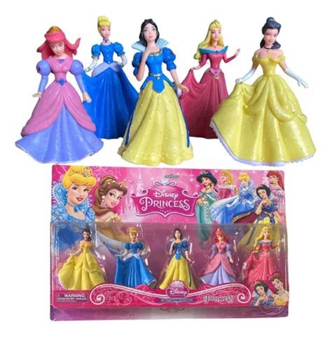 5 Bonecas Princesas Disney Kit Bela Branca De Neve Cinderela Frete Grátis